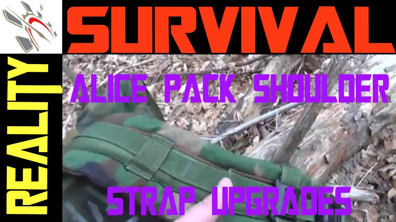 Bug Out Bag: ALICE Pack Shoulder Strap Upgrades (Update) - YouTube
