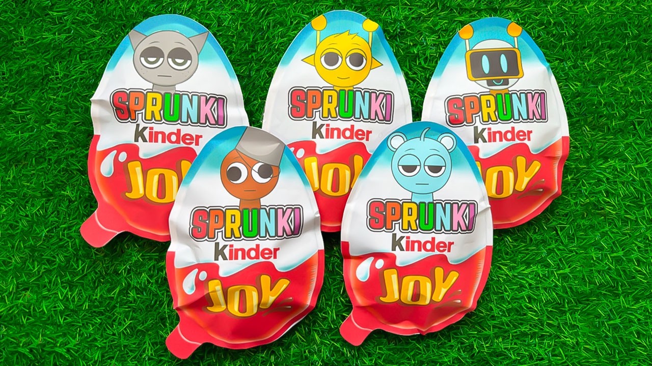 | diy paper | 401 seconds satisfying video unboxing sprunki x kinder ...