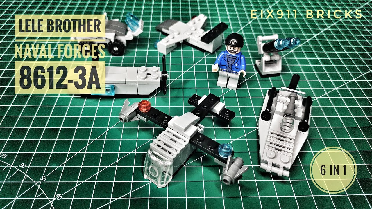 (LEGO BUILD) Lele Brother - Naval Forces 8612-3 (6 in 1) | Speed Build ...