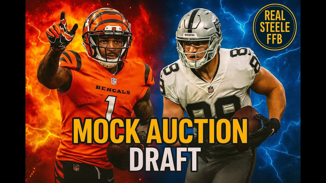 12-Team PPR Mock Auction Draft Strategy! (ESPN Fantasy Football 2025 ...