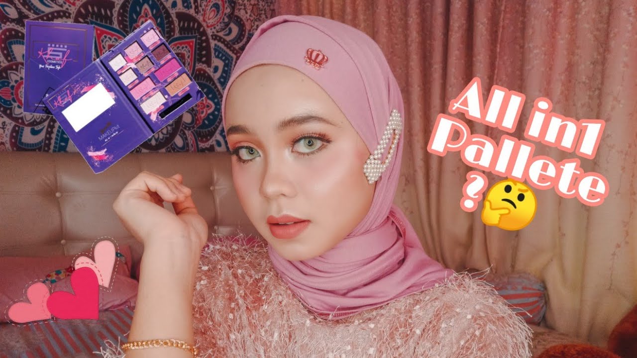 Weareable Easy Sweet Pink Makeup Look | Khaf Cosmetics | Sabahan Youtubers - YouTube