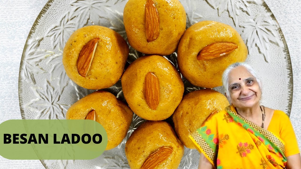 Festival Special Besan Ladoo recipe by Gujju Ben I गणपति स्पेशल बेसन के ...