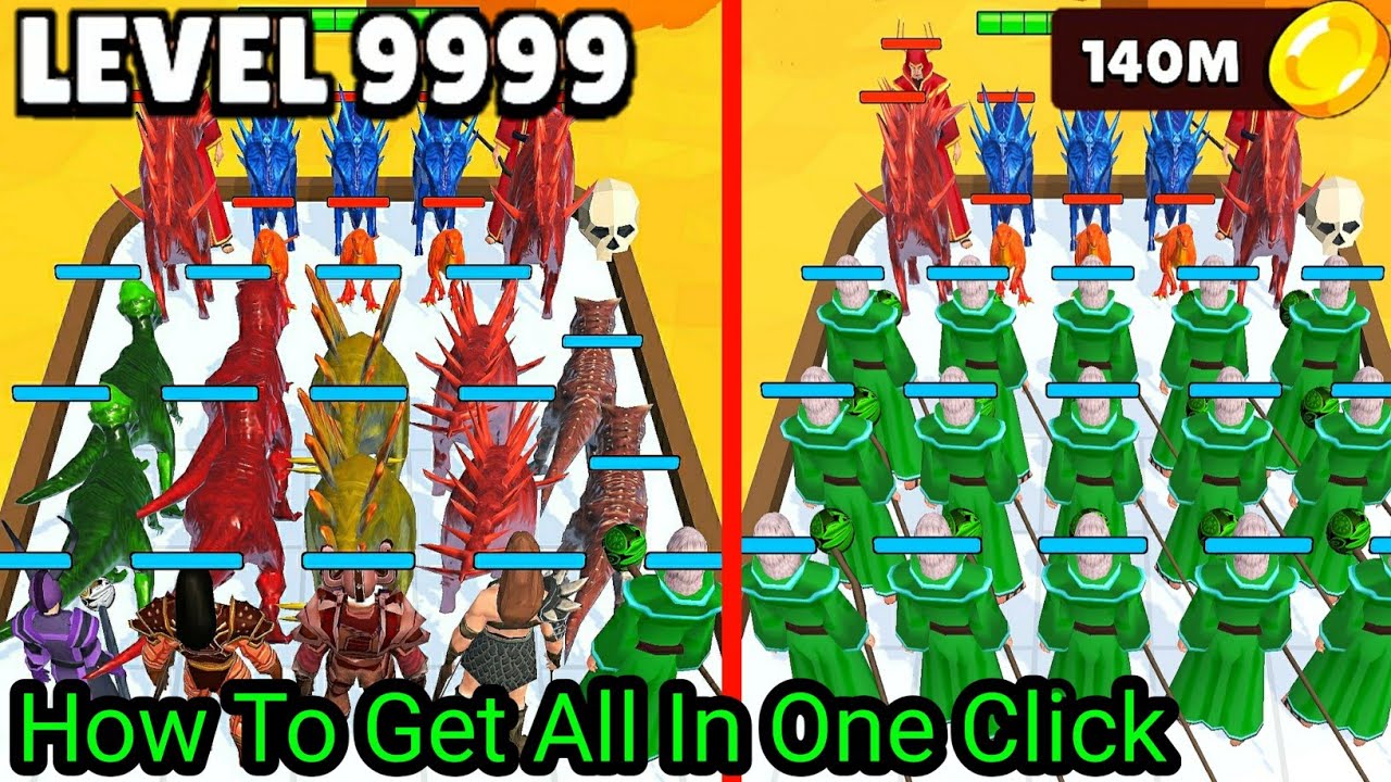 Merge Master! That's how I got all the dinosaurs and warriors - YouTube