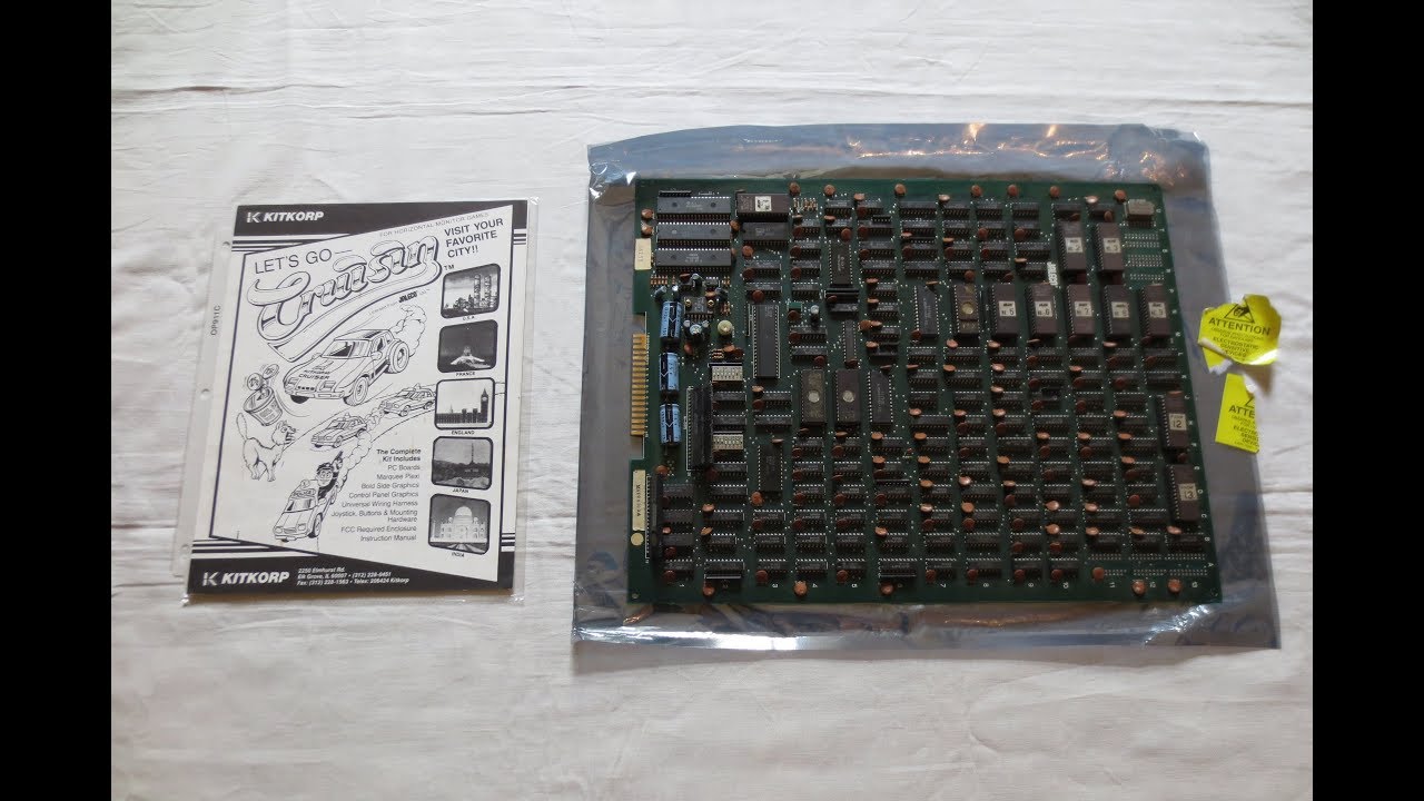 ARCADE City Connection / Cruisin - Original PCB + Manual (Jaleco ...