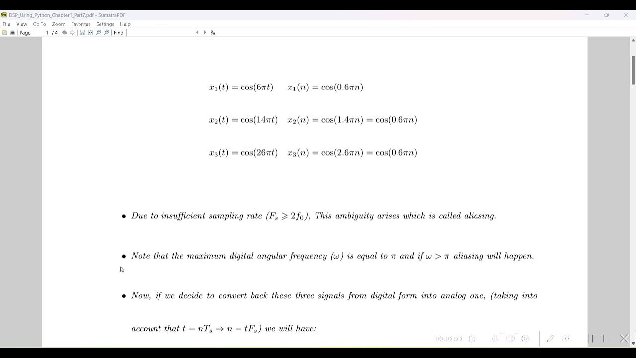 Digital Signal Processing Using Python Chapter 1 Part7 Youtube