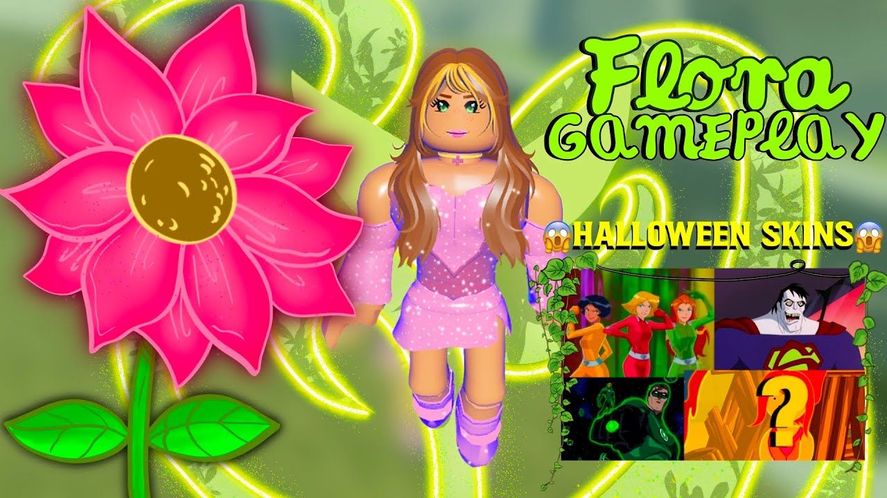 🌸FLORA GAMEPLAY + HALLOWEEN SKINS | HEROES ONLINE WORLD ROBLOX🌸 - YouTube