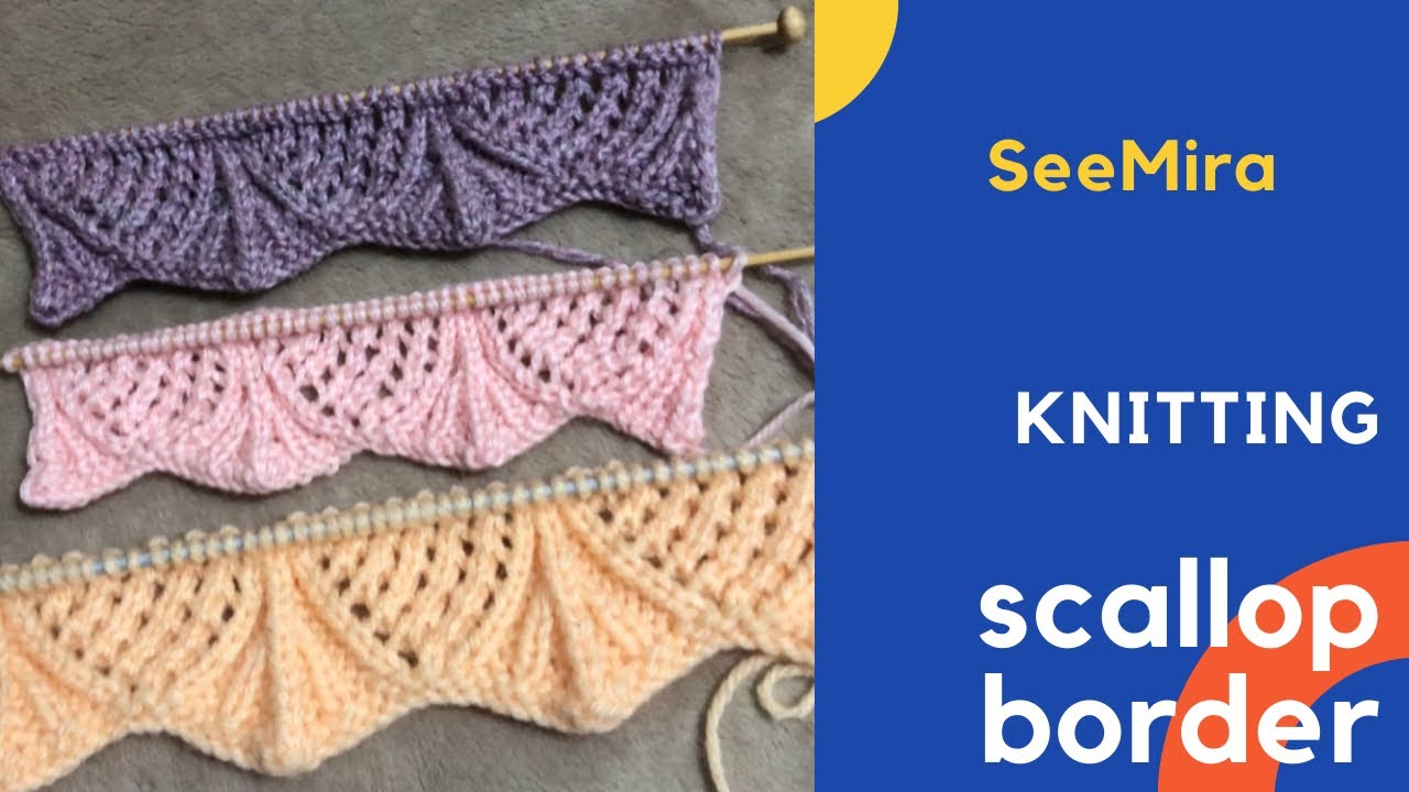 Scalloped border knitting easy way / स्कालप बोर्डर सजिलो बुनाई / नेपाली ...