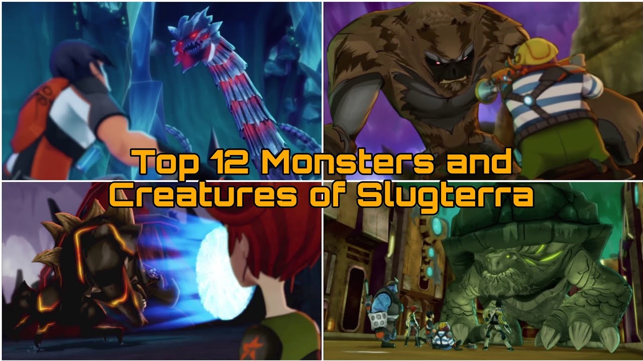 Top 12 Creatures and Monsters of Slugterra | Slug Slinger - YouTube
