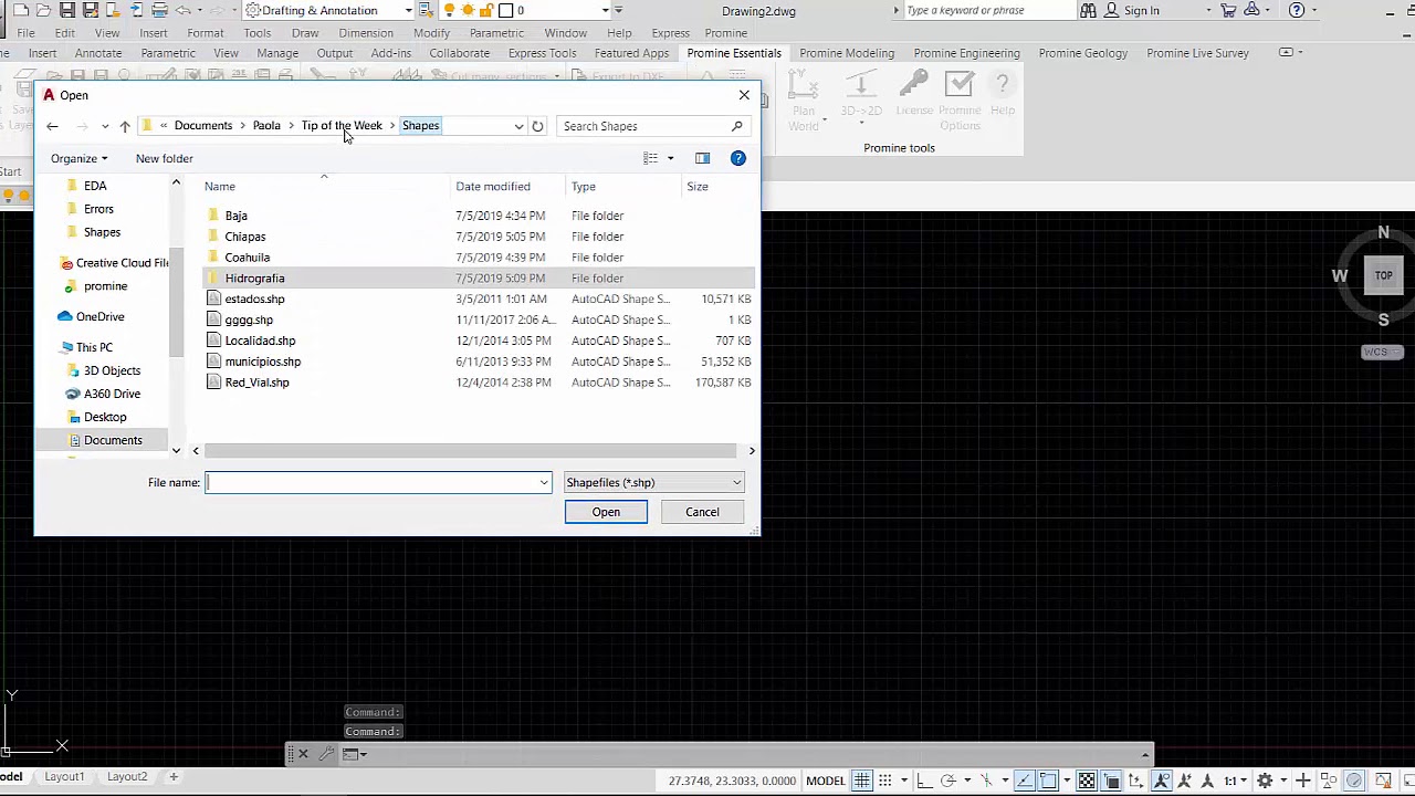 Promine AutoCAD Tip of the Week: Import a SHP File - YouTube