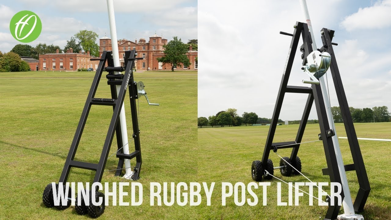Winched Rugby Post Lifter | Harrod Sport - YouTube
