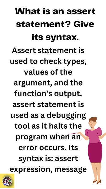 what is assert statement - YouTube