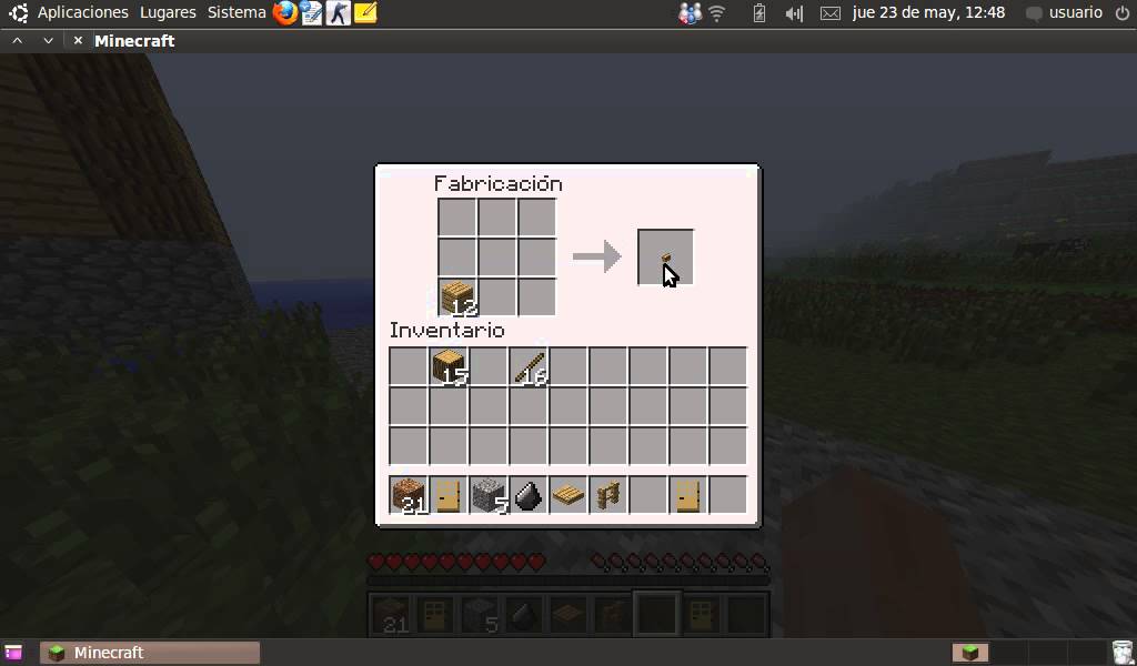 Como hacer un boton en minecraft - YouTube