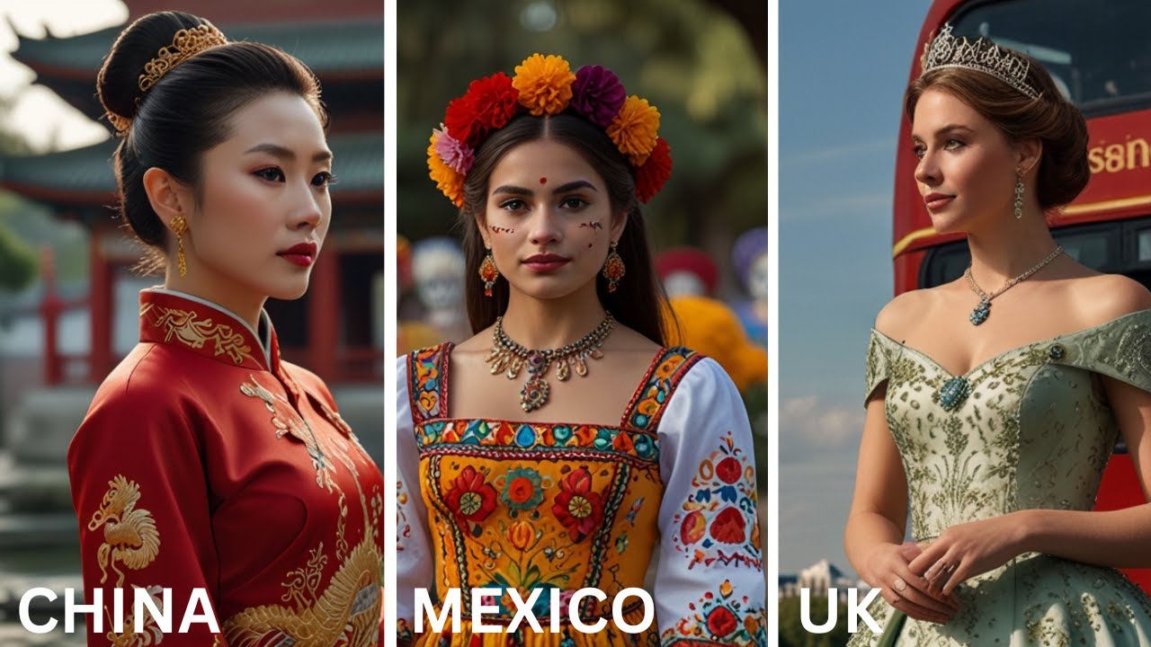 Asking Ai to create Princess of each Countries - YouTube