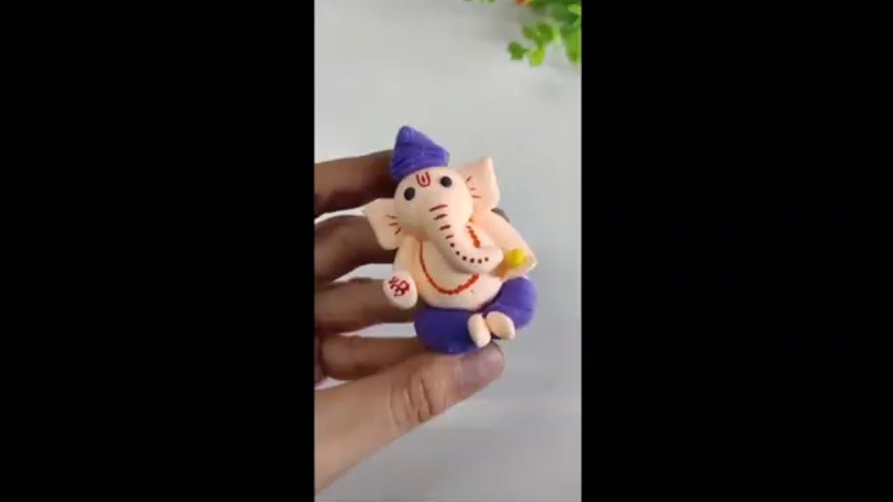 ganesha clay modeling - YouTube