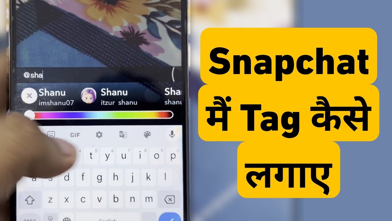 How To Use Tag In Snapchat || Snapchat Me Tag Kaise Kare - YouTube