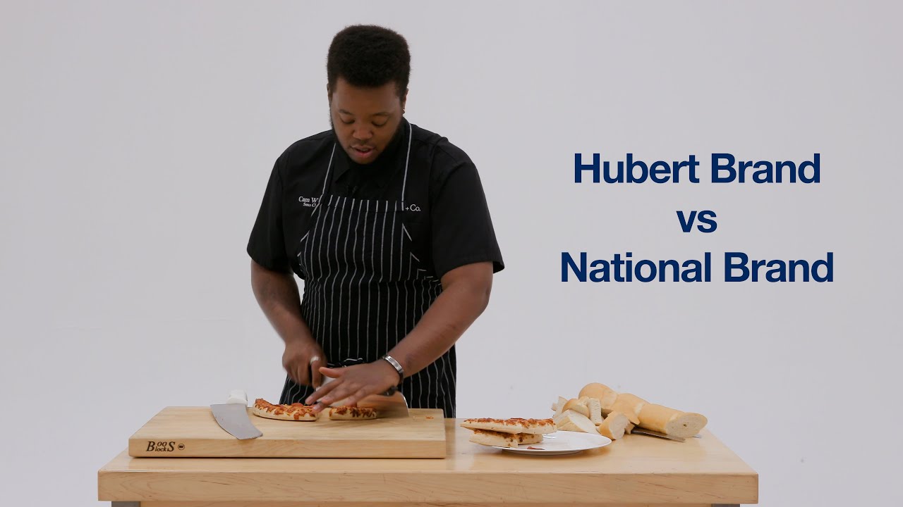 Hubert Brand Pizza Knife Vs. National Brand Product Comparison - YouTube