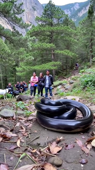 "Terrifying Jungle Moment: Giant Snake Strangles Goat in Rugged ...