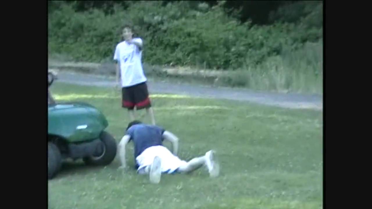 Kasdan hit by golf cart.wmv - YouTube
