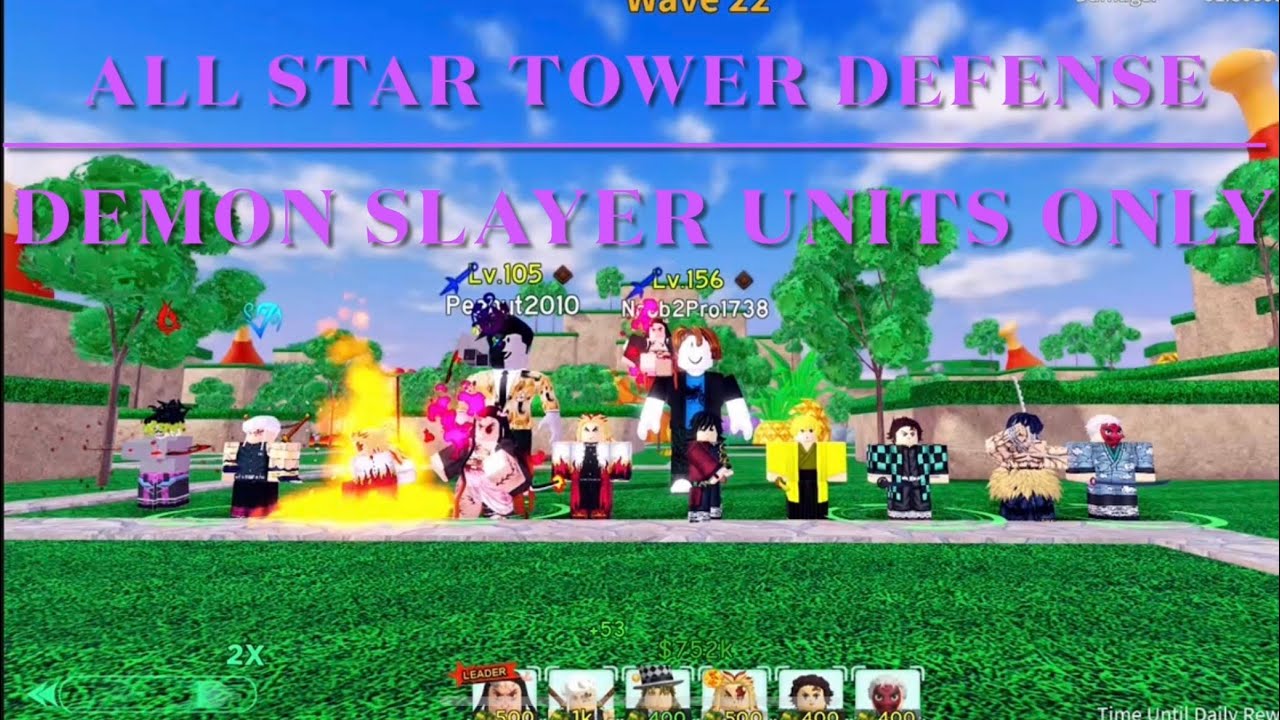 All Star Tower Defense Demon Slayer Units Only - YouTube