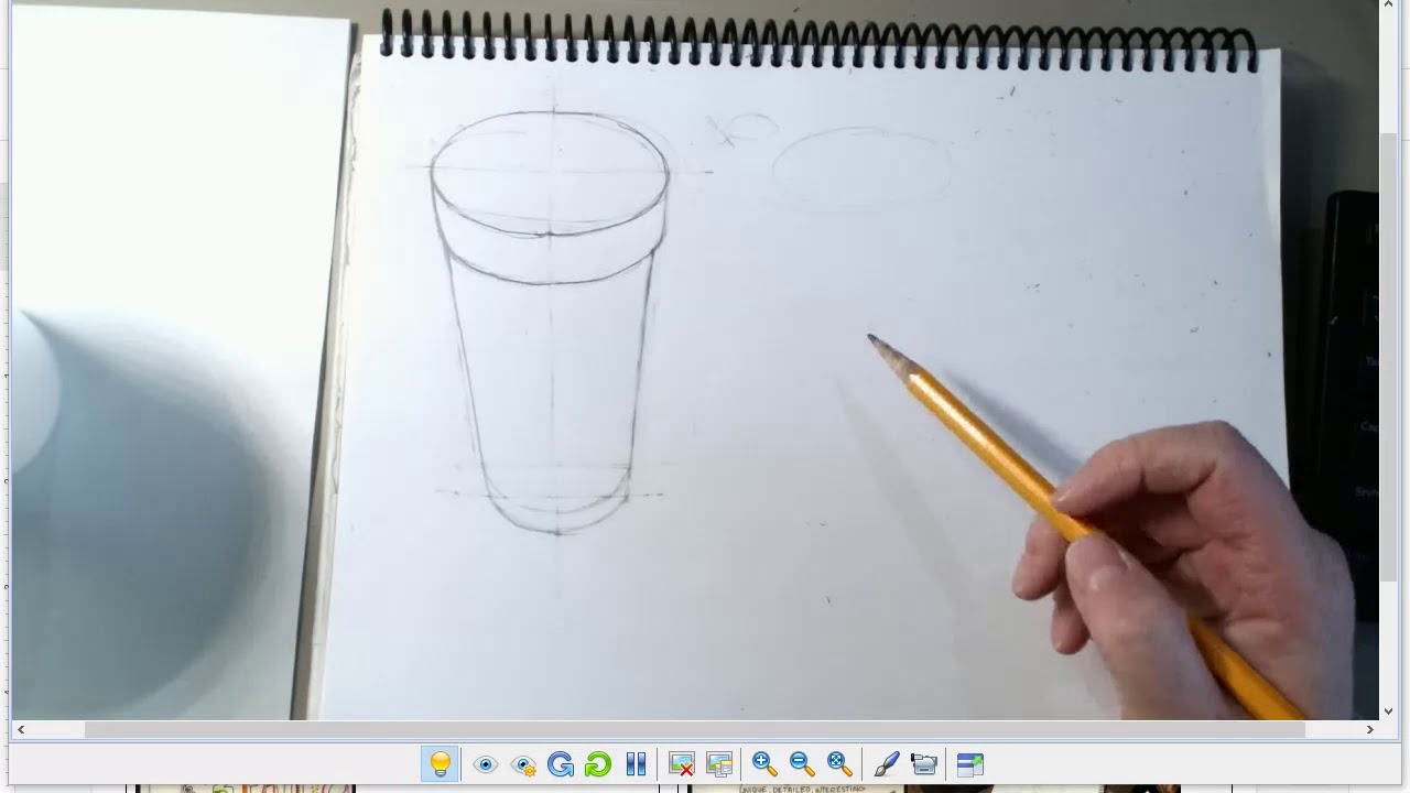 How To Draw A Styrofoam Cup - YouTube