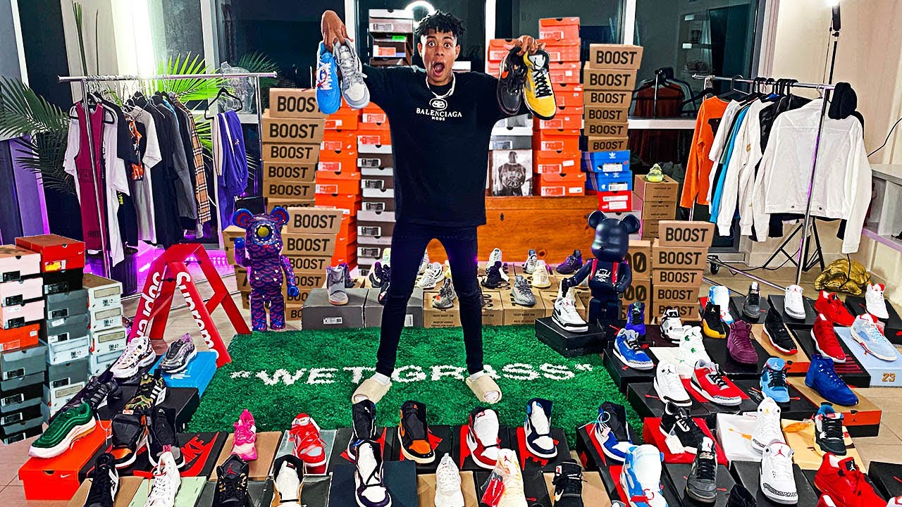 My INSANE SNEAKER COLLECTION!!! (Full closet tour Fashion Nova, Jordan ...