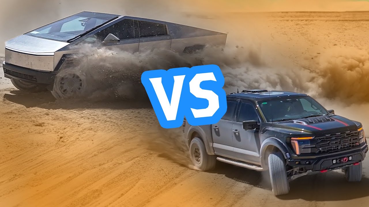Cybertruck vs Raptor R: Ultimate Off-Road Duel - YouTube