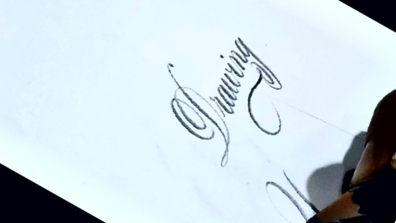 Use led pencil for beautiful calligraphy | led pencil cursive writing ...