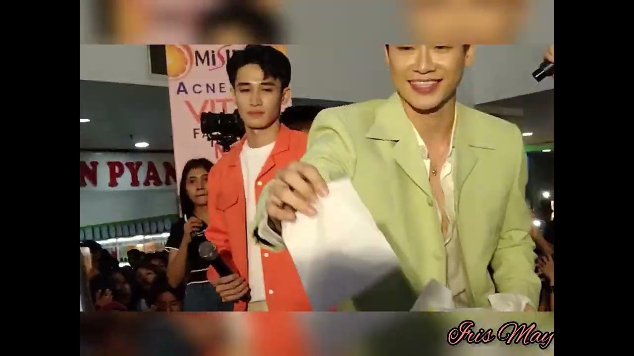 Mistine Myanmar Fan Sign with Sithu Ye Htut & Bhone Nay Linn Kai - YouTube