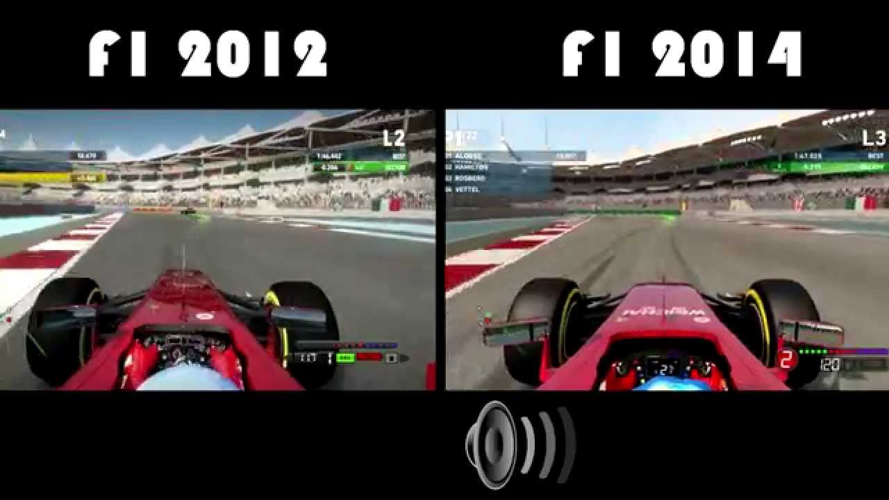 Codemasters F1 2012 vs. F1 2014 (PC) | Fernando Alonso - Yas Marina ...