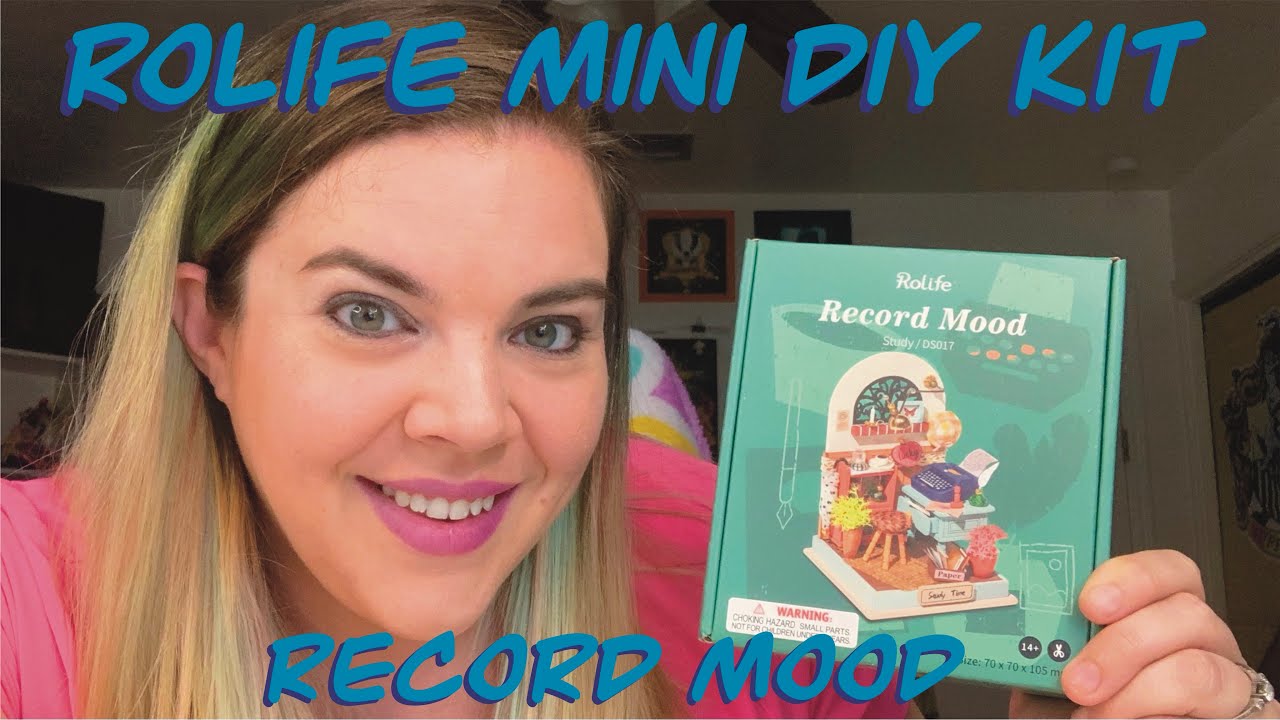 Record Mood, A Miniature DIY kit from Rolife - YouTube