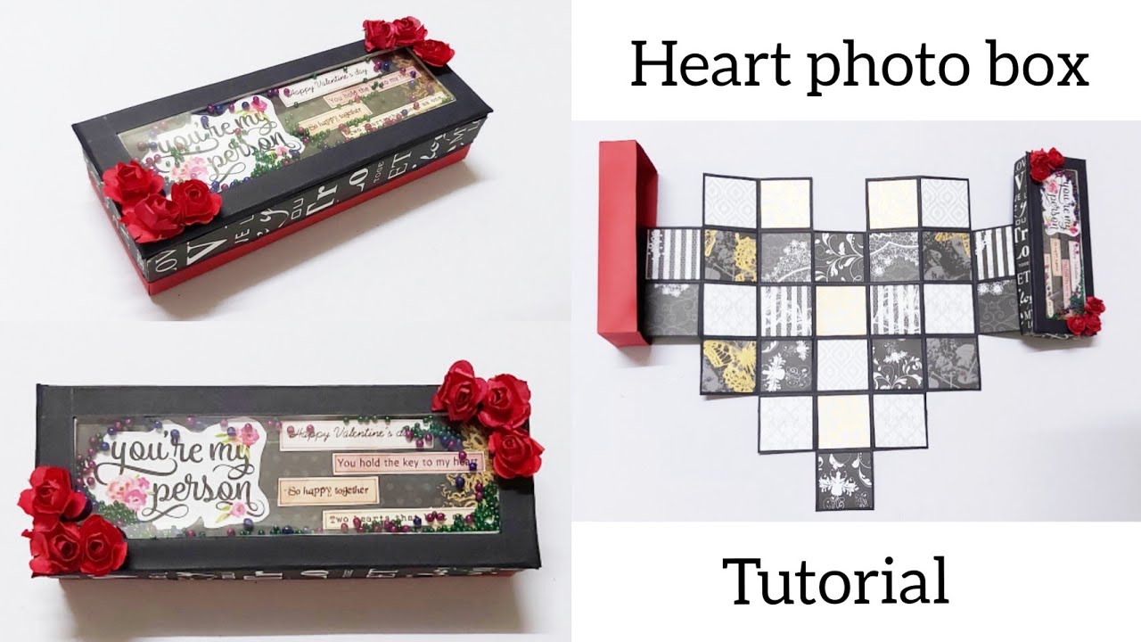 Heart photo box | valentine's special gift | anniversary, birthday box ...