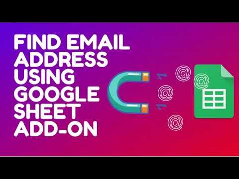 Find email address by name and company using Google sheet add-on from Gamalogic - YouTube