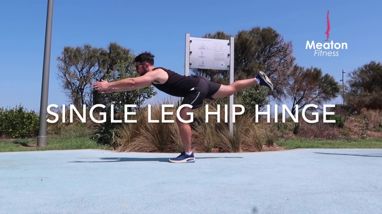 Single Leg Hip Hinge - YouTube