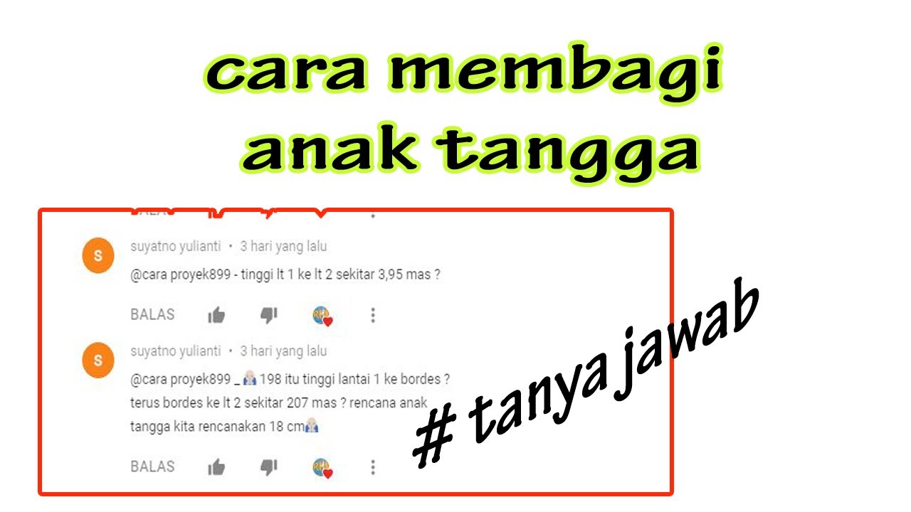 CARA MEMBAGI ANAK TANGGA ||#tanya jawab part1 - YouTube