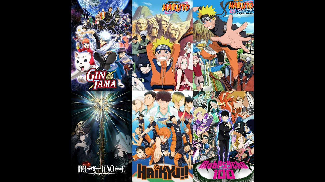30 great anime in 1 minute - YouTube