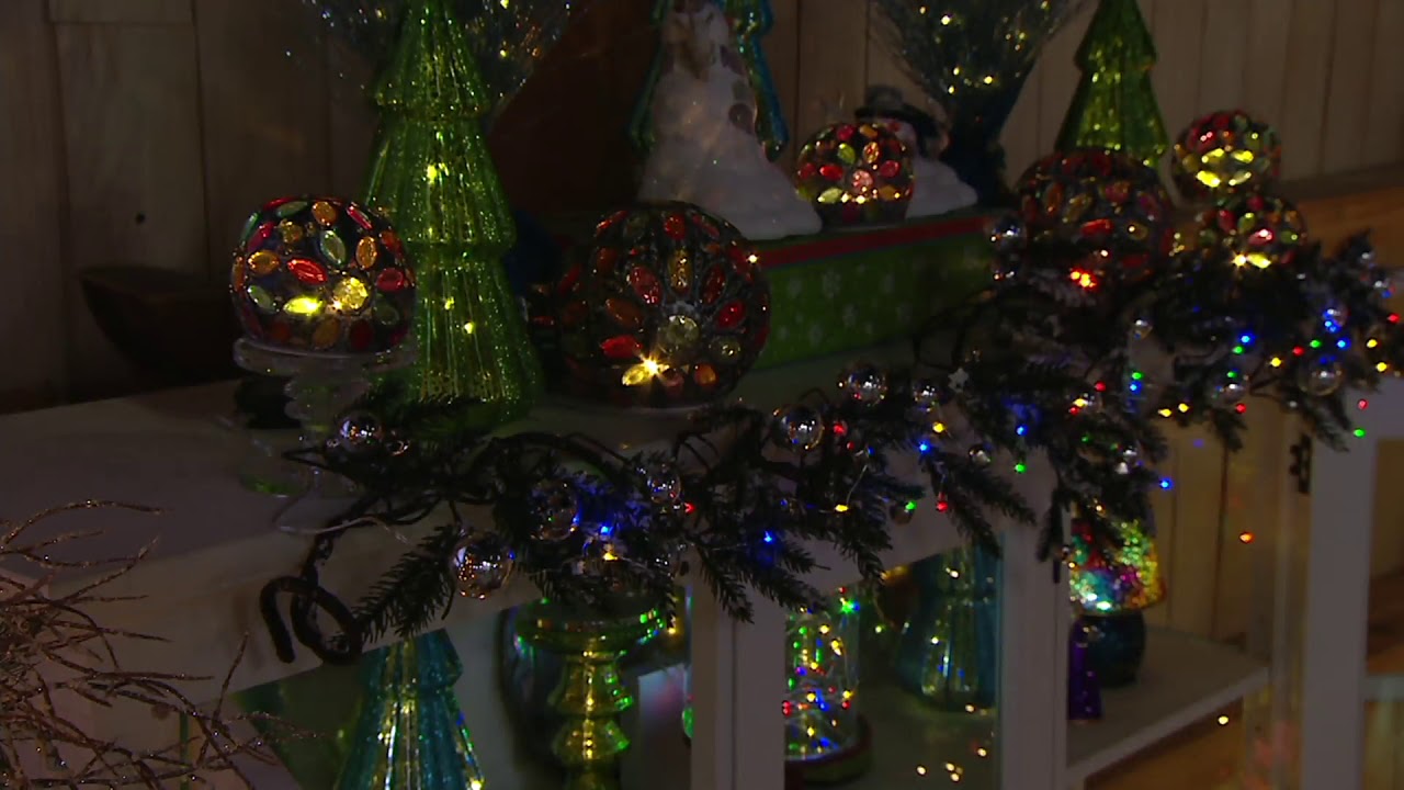 Set of 4 20-Light Micro Light Strands w/Timer by Valerie on QVC - YouTube