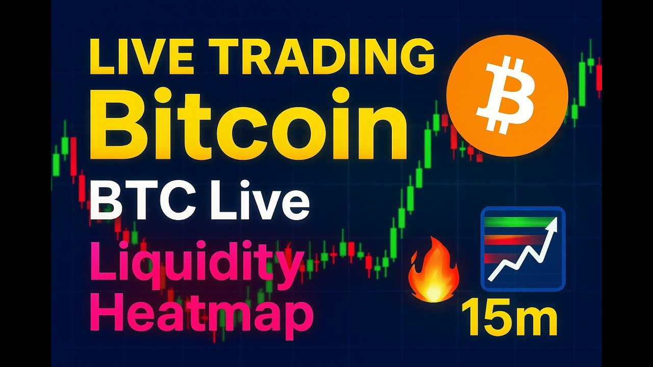 📊 Live Trading: Bitcoin Btc live | Liquidity Heatmap 🔥 15m 🔥 - YouTube