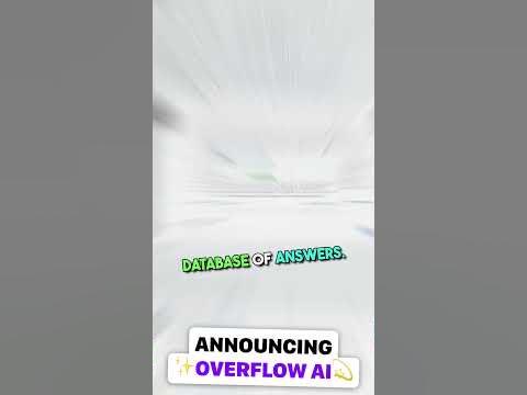 Overflow AI: The Game Changer for Stack Overflow Users - YouTube