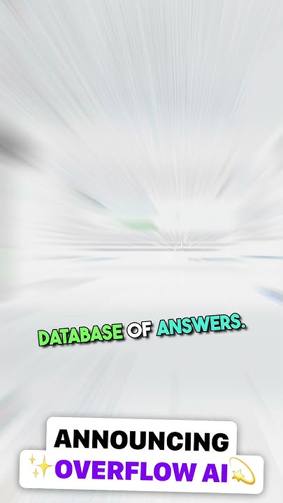 Overflow AI: The Game Changer for Stack Overflow Users - YouTube