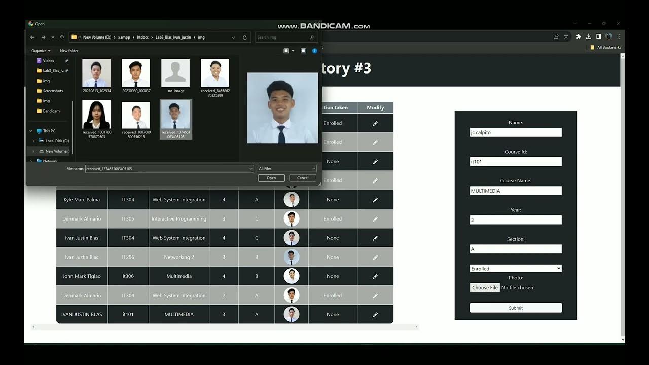 INSERT EDIT DELETE | Lab3 Activity | Ivan Justin Blas BSIT 3A - YouTube