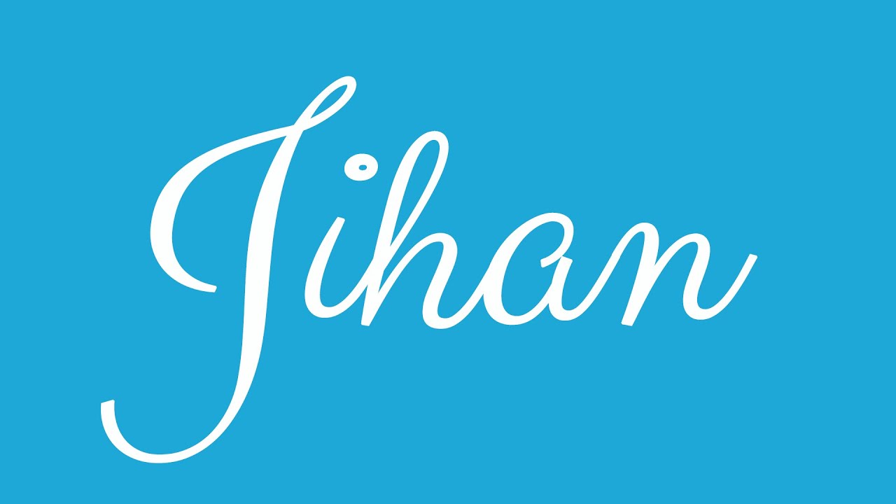 Learn how to Sign the Name Jihan Stylishly in Cursive Writing - YouTube