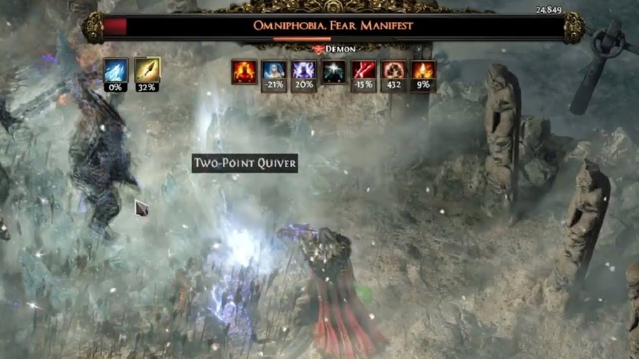 Path of Exile 2: Omniphobia, Fear Manifest Boss Kill (Mercenary Build ...