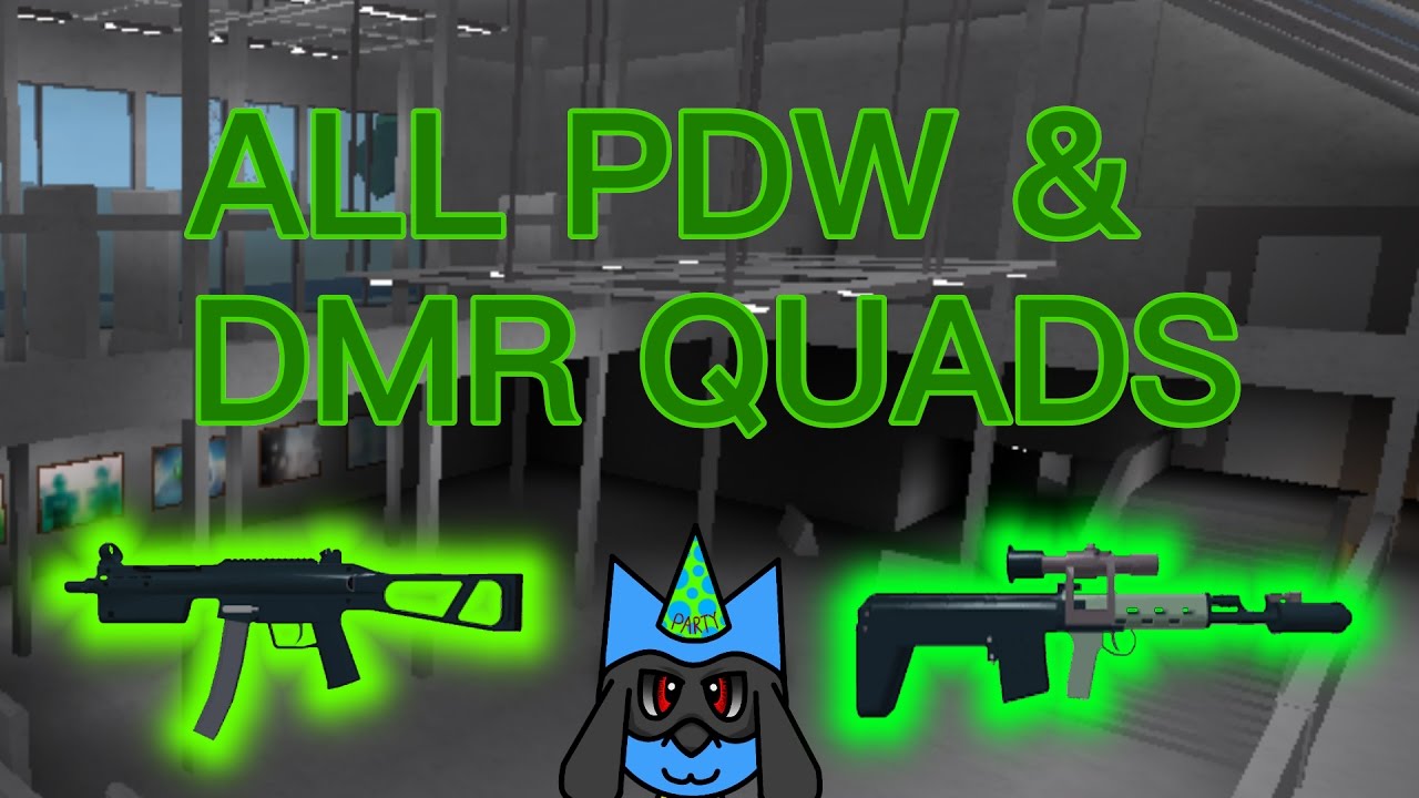 (Roblox) Phantom Forces: All PDW/DMR Quads! [MONTAGE] - YouTube