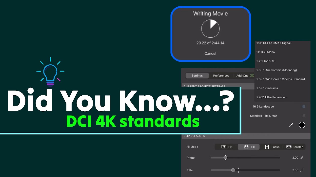 Editing with DCI 4K Standards in LumaFusion - YouTube