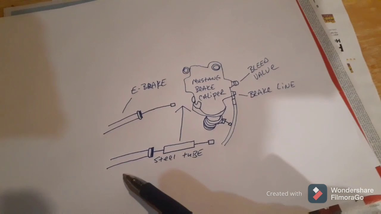 ford ranger rear disc brake swap/ e-brake set up - YouTube