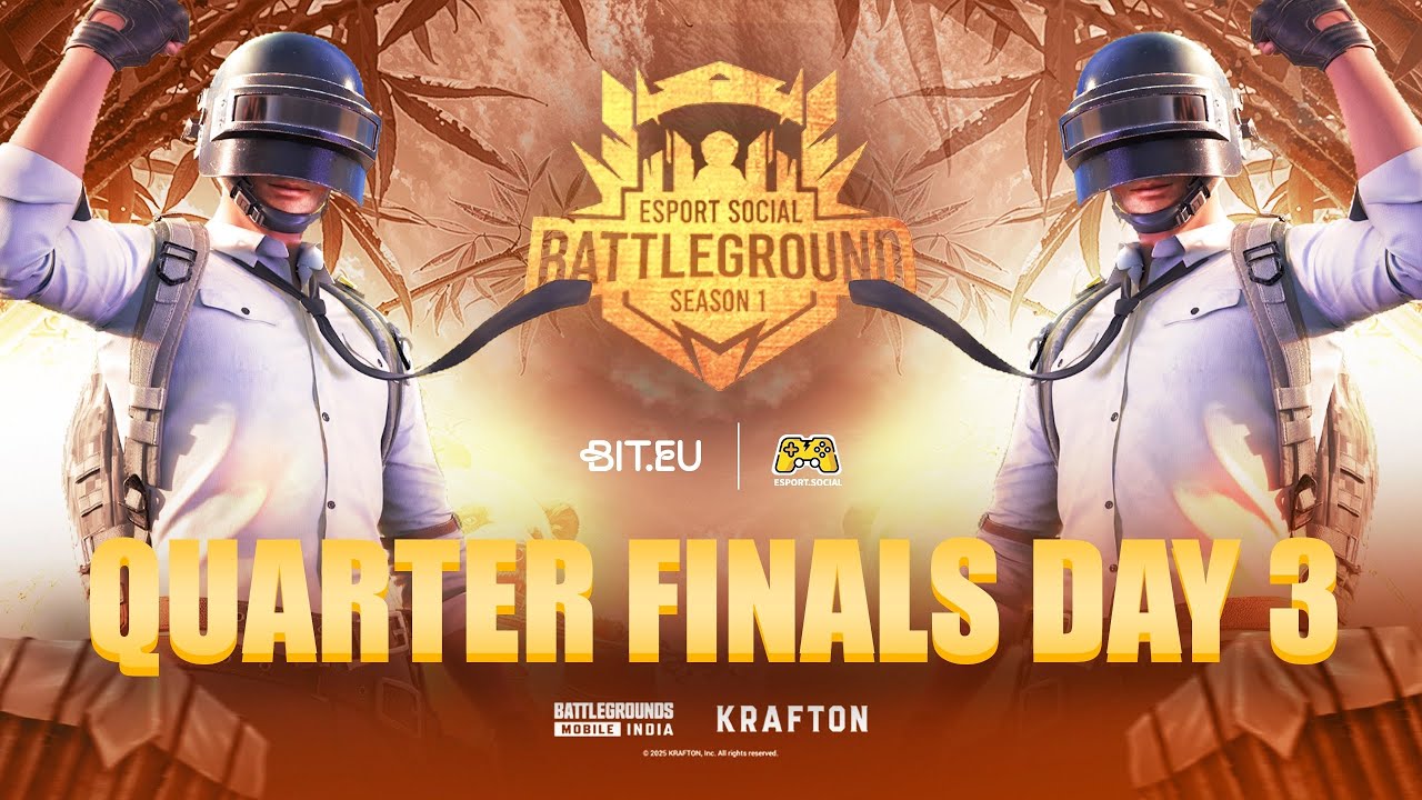 [HINDI] [BGMI] ES BATTLEGROUND SEASON 1 QUARTER FINALS DAY-3 LIVE ...