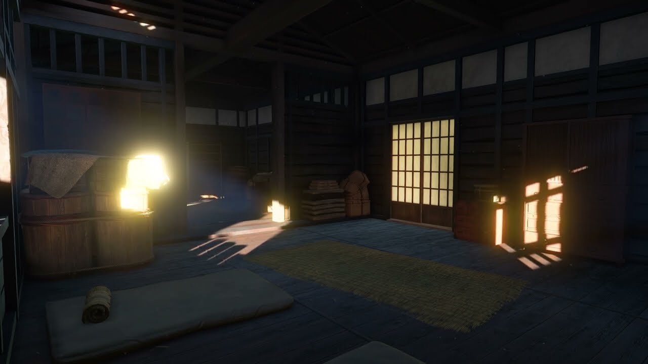 Samurai Bedroom Ambience for Contemplation - YouTube
