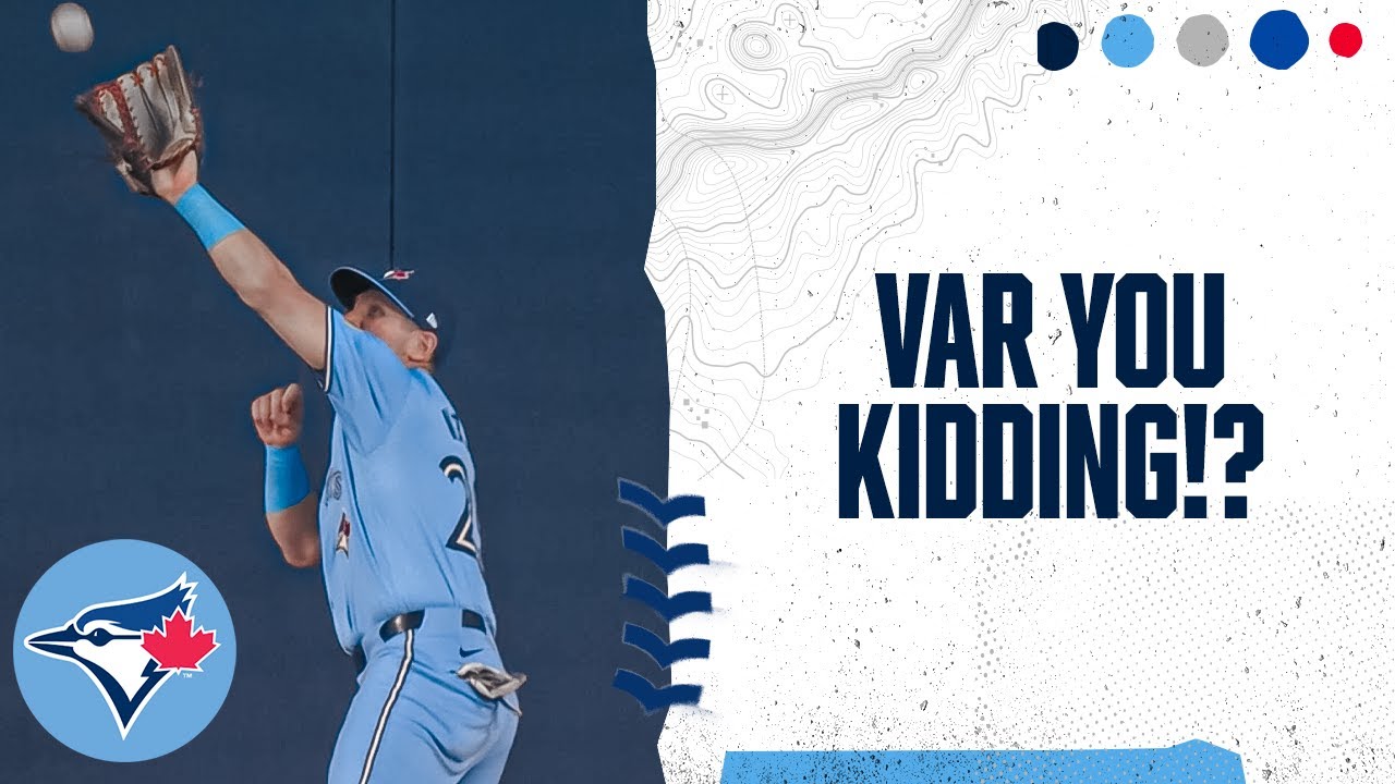 Daulton Varsho CRASHES into the wall to make great catch! - YouTube