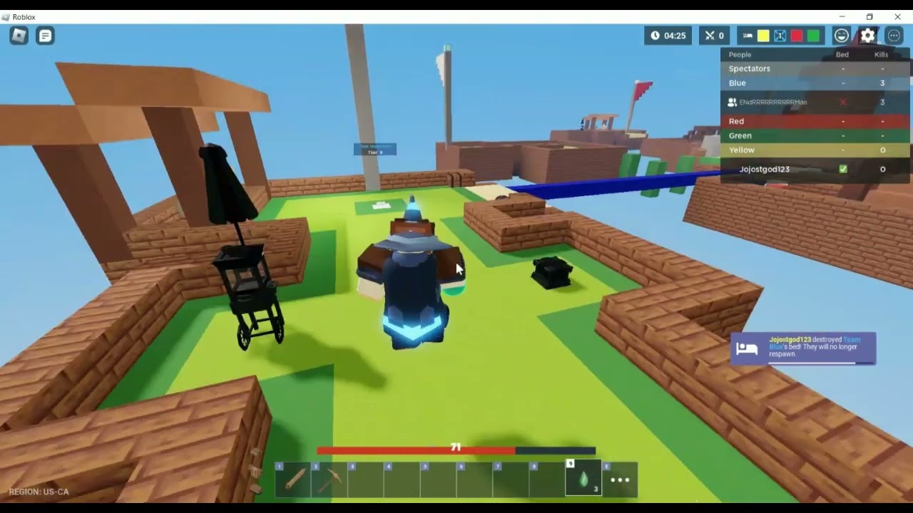 Bedwars But I 1v1ed My Friend In Roblox Bedwars Youtube