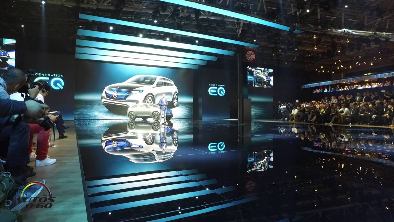 Mercedes-Benz EQ concept car at the Paris Auto Show - YouTube